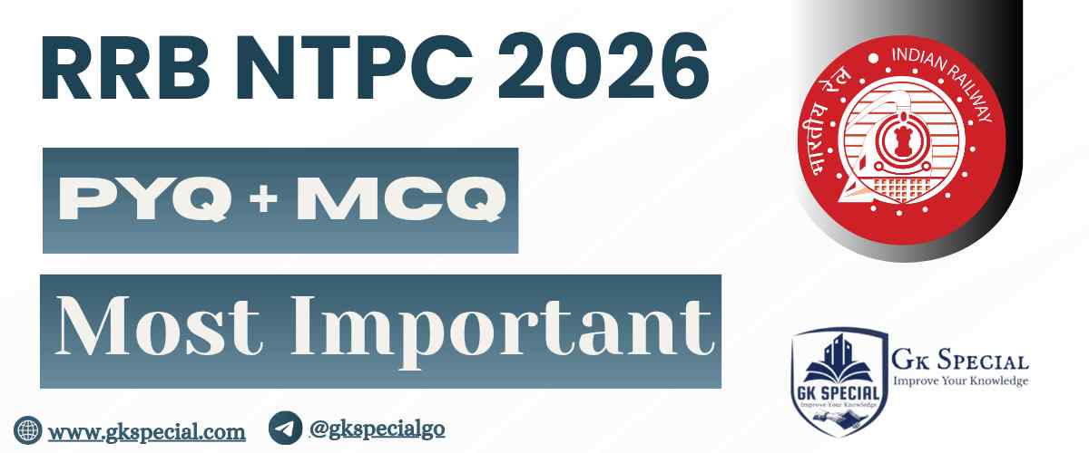 RRB NTPC Most Important PYQ In Hindi 2026